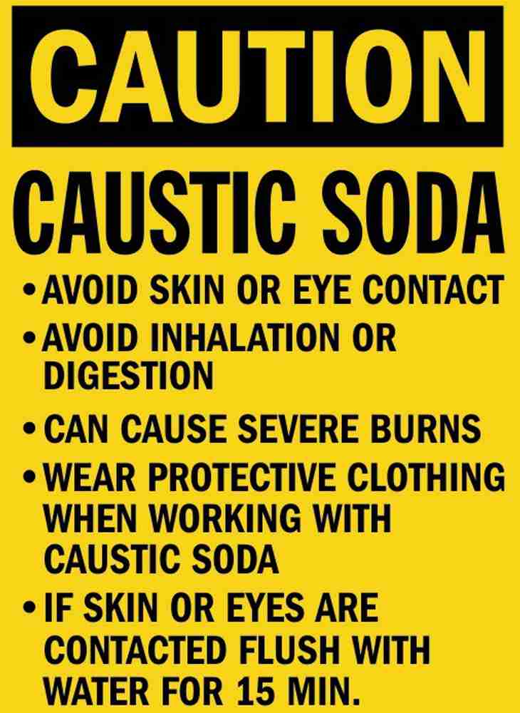 Caustic Soda Sign