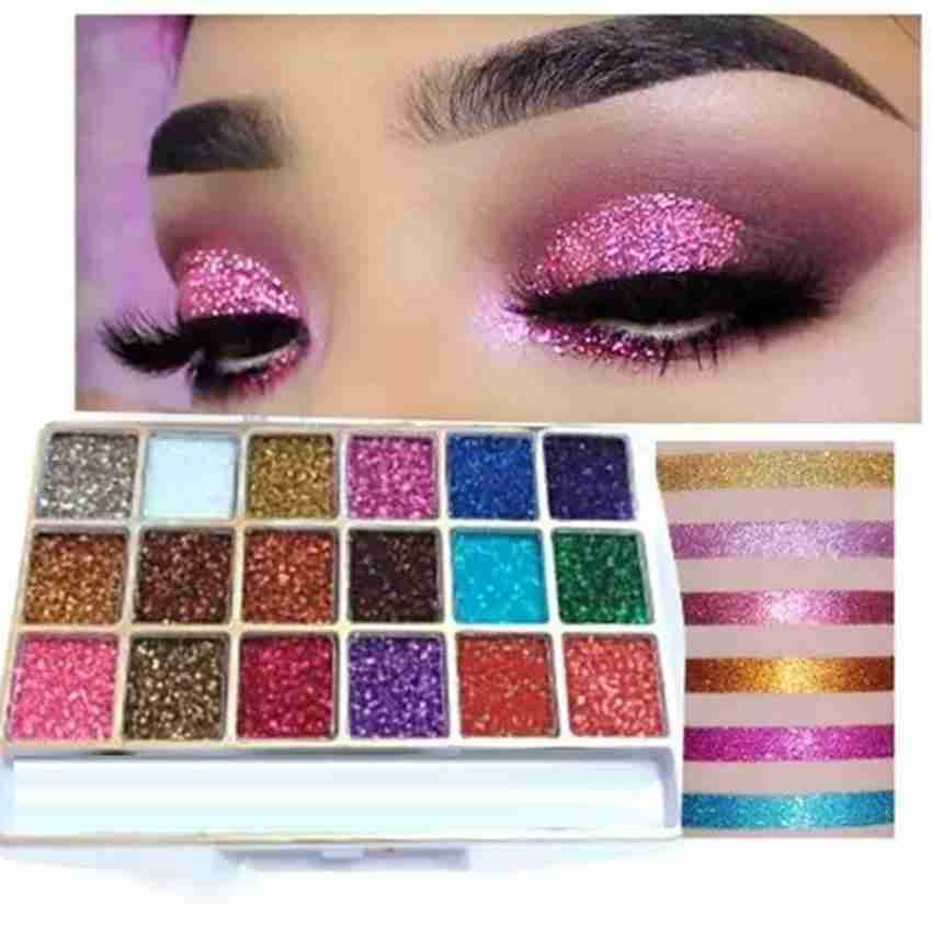 DYSOKAYO Glitter Eyeshadow 18 Color Highly Pigmented Professional Makeup Eyeshadow 36 g Price in India Buy DYSOKAYO Glitter Eyeshadow 18 Color Highly Pigmented Professional Makeup Eyeshadow 36 g Onlin...