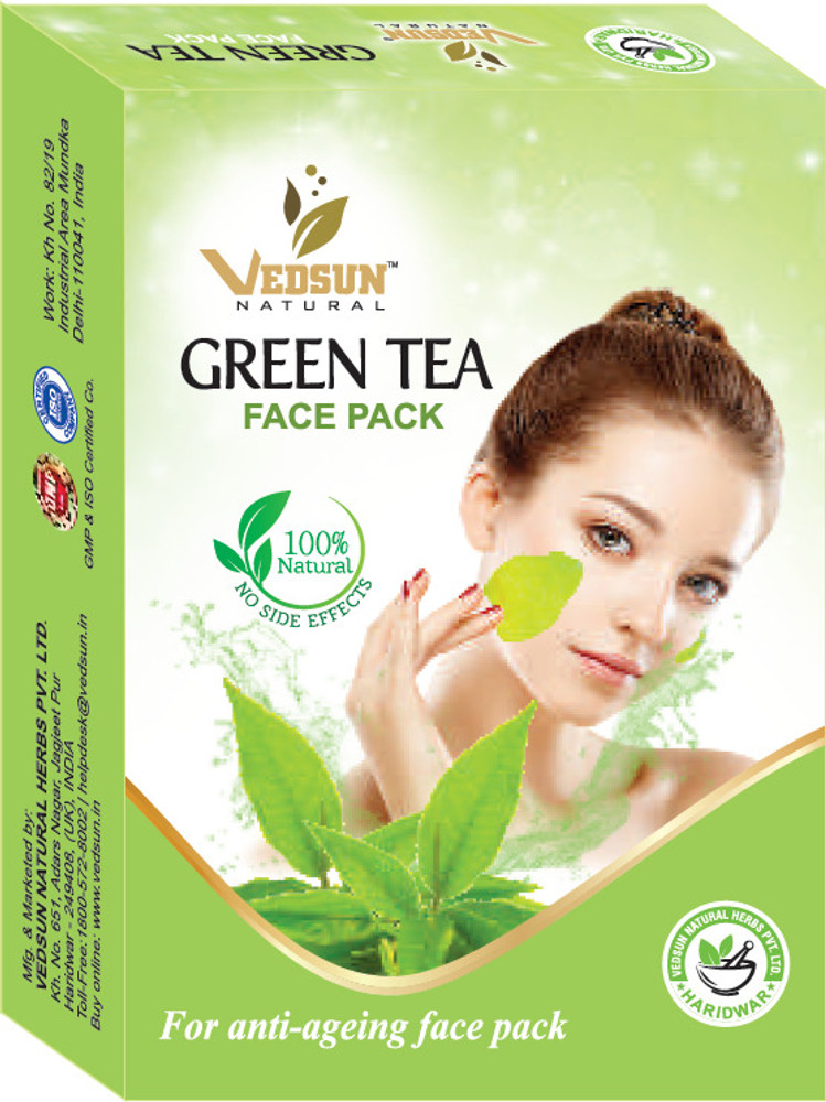 Green tea face pack store