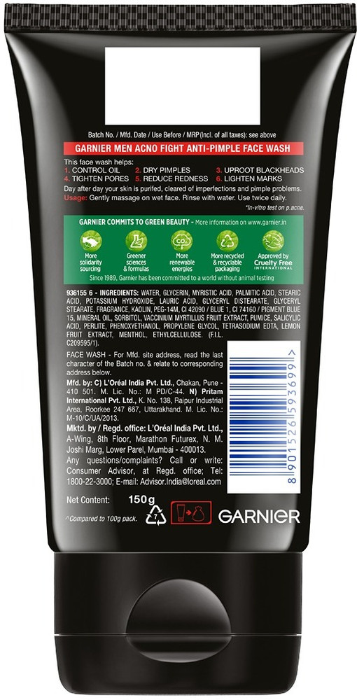 Garnier Men Acnofight 6 In 1 Anti Acne Foam Review
