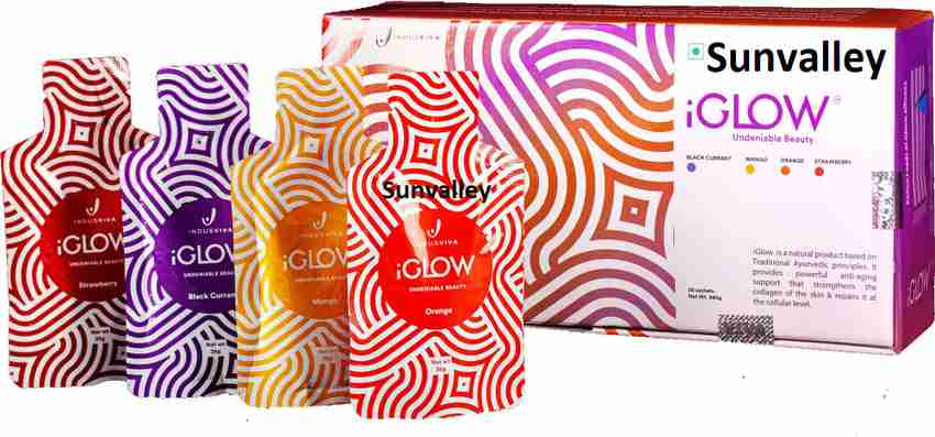Sunvalley Indusviva I Glow Drink Juice for Natural Glowing Skin Four Flavour Sachet Price in India Buy Sunvalley Indusviva I Glow Drink Juice for Natural Glowing Skin Four Flavour