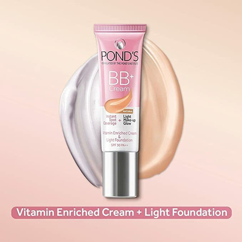 POND s BB CREAM NATURAL SPF 30 P 30 GM pacck of 1 Price in India Buy POND s BB CREAM NATURAL SPF 30 P 30 GM pacck of 1 online at Flipkart