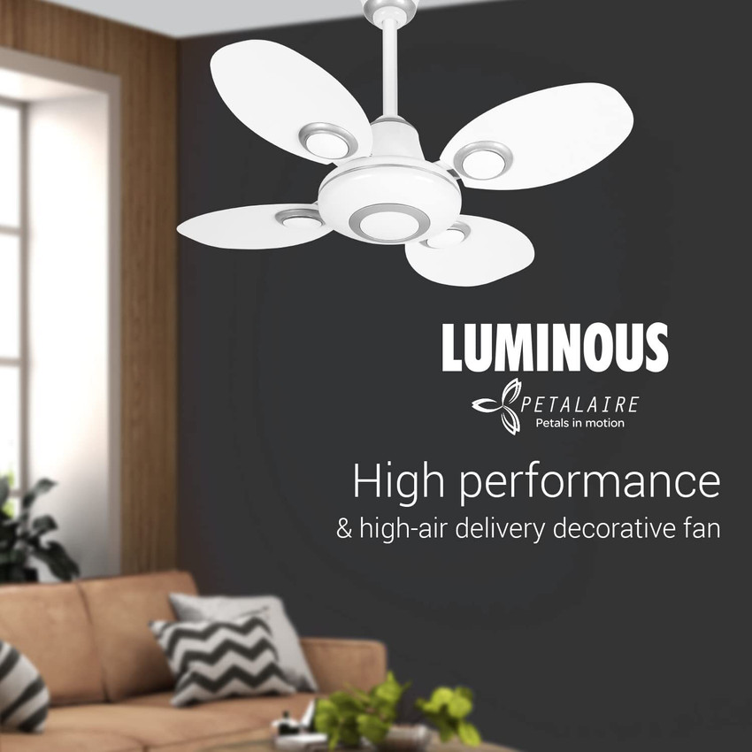Luminous Ceiling Fan With Led Light And Remote | Shelly Lighting
