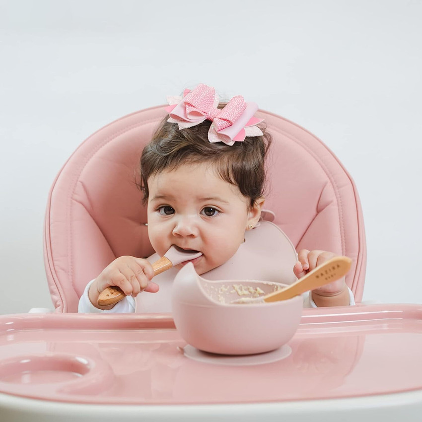 Pink baby bowls store