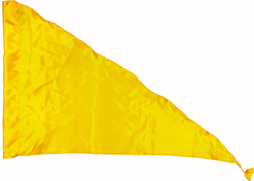 Yellow triangle flag store