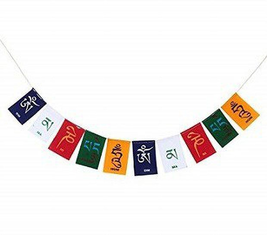 ISVARI Very Large Size Tibetan Prayer Flags Tibetian Prayer Flag Window Outdoor Flags Car Accessories Flag Decorations Peace Sign Wall Flag Hanging for Car Rectangle Car Window Flag Price in India Buy...