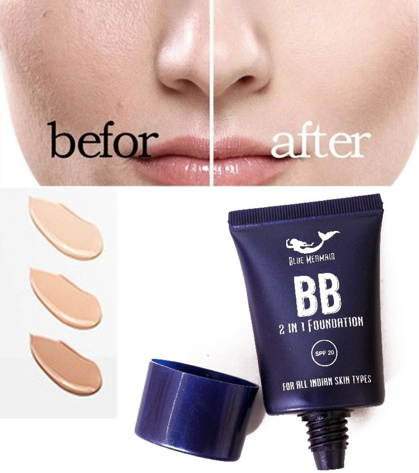 BLUEMERMAID FACE MAKEUP BB CREAM FOUNDATION FULL COVERAGE Foundation Price in India Buy BLUEMERMAID FACE MAKEUP BB CREAM FOUNDATION FULL COVERAGE Foundation Online In India Reviews Ratings Features Fl...