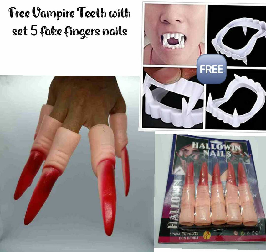 Vampire Teeth Nails