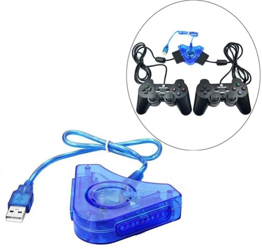 BRX PS2 Game Controller to PC USB Converter 2 Player Gaming Adapter BRX Flipkart