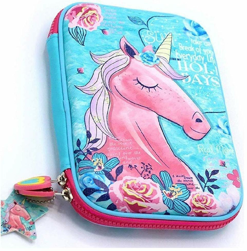 Flipkart Mistazzo Stylish Unicorn Pencil Case With Panda Pouch For Girls Art EVA Pencil Boxes Box