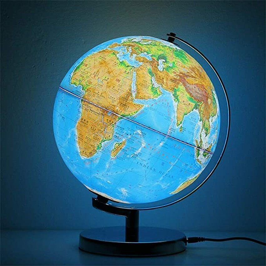 32cm Led Globe Earth World Map Ball Lamp Lighting Office, 44% OFF