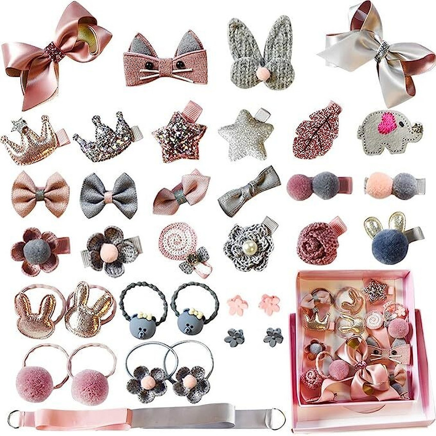 GINOYABROTHERS 36 Ps Baby Girl Hair Clip Set Hair Ties Elastic for Girl Toddlers Hair Accessory Hair Clip Price in India Buy GINOYABROTHERS 36 Ps Baby Girl Hair Clip Set Hair