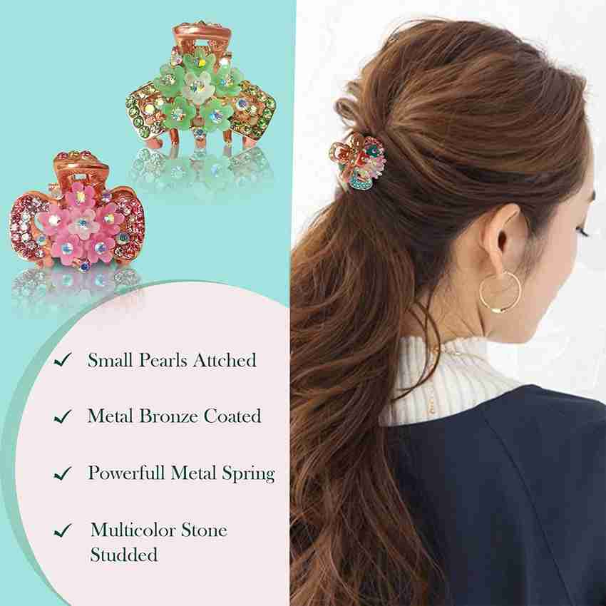 Sanas Stone hair clips Hair Claw Price in India Buy Sanas Stone hair clips Hair Claw online at Flipkart