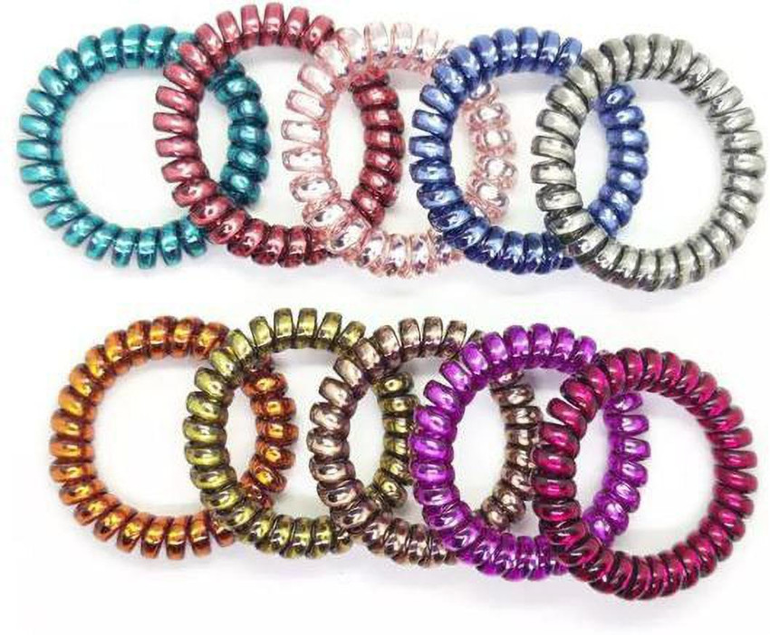 DENICRAAS Ponytail Holder Rubber Band For Hair Spring Spiral Hair Band Rubber Band Price in India Buy DENICRAAS Ponytail Holder Rubber Band For Hair Spring Spiral Hair Band Rubber Band online