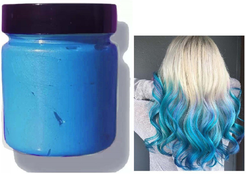 Bright Turquoise Hair Color P121 DENIM STEEL Hair Dye By LIVE