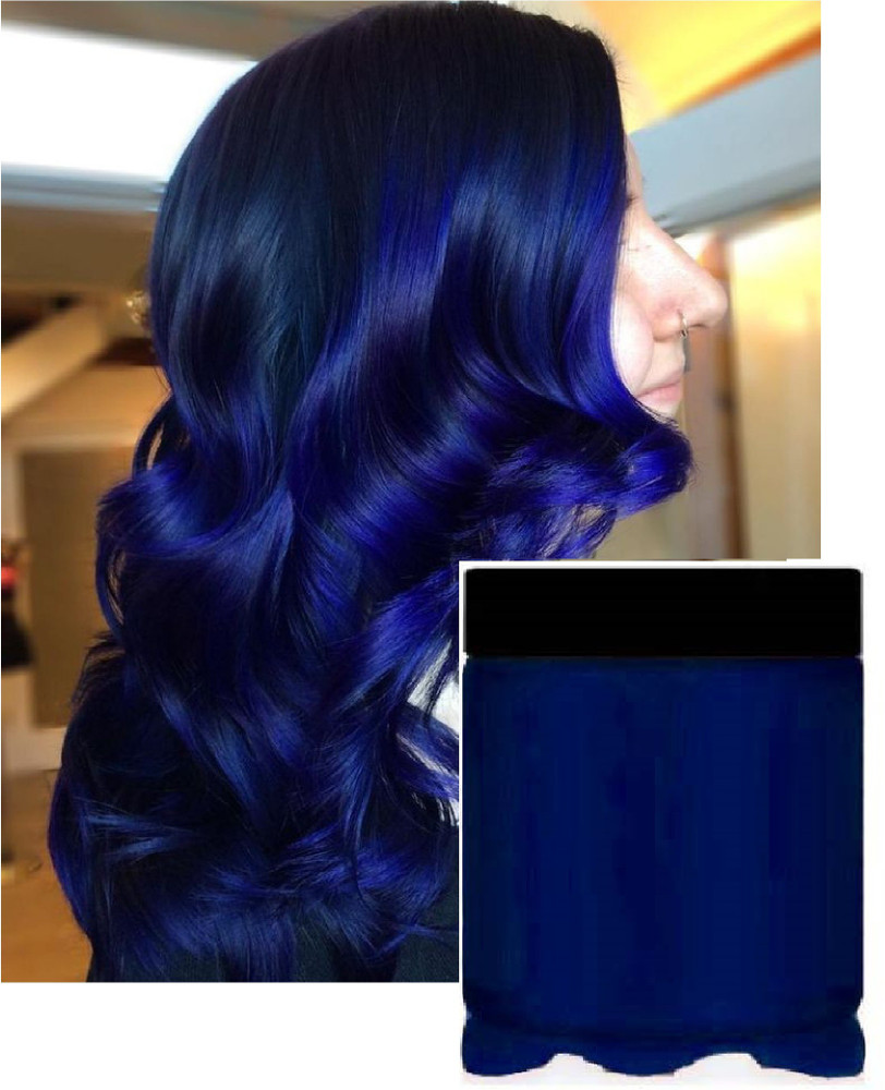 Blue Black Hair Dye Men