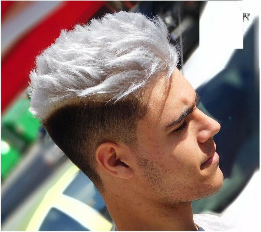 Dyed White Hair Men