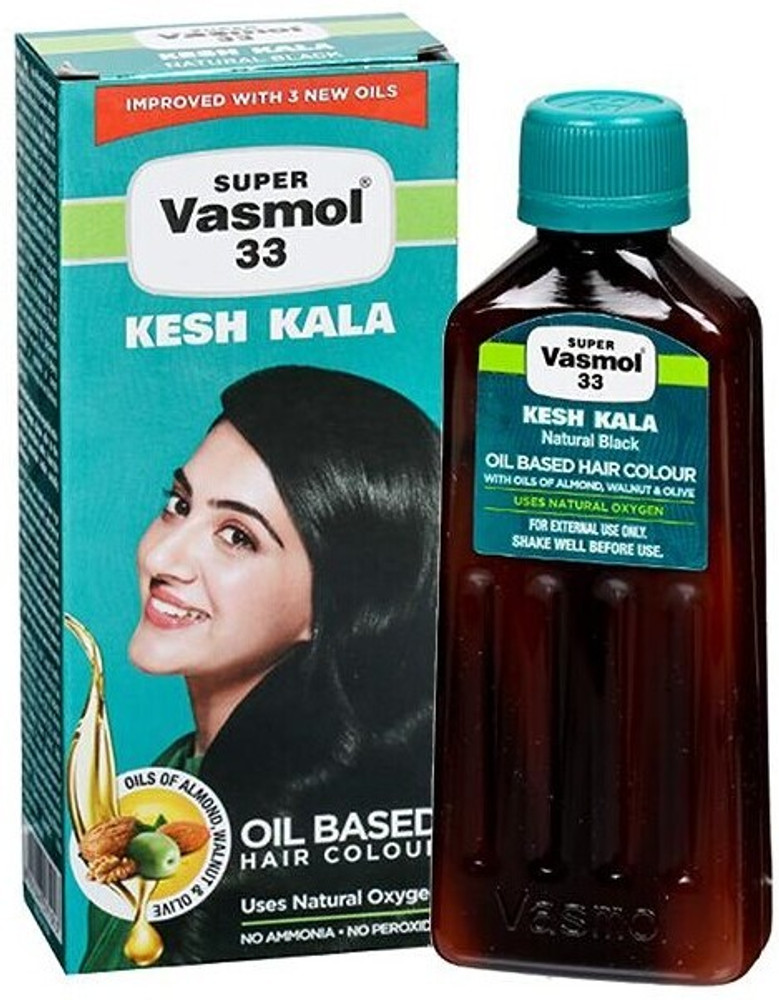 Super Vasmol 33 Kesh Kala Oil Based Hair Color 100ml Pack Of 3 Hair Oil Price in India Buy Super Vasmol 33 Kesh Kala Oil Based Hair Color 100ml