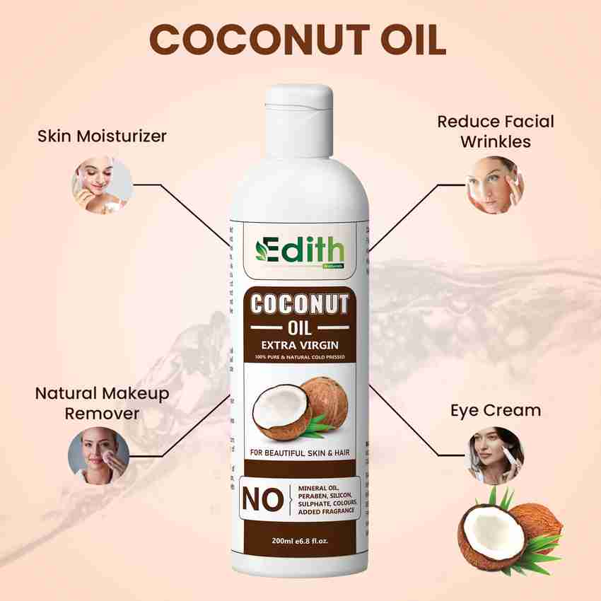 Edith Coconut WIDE MOUTH Use as Skin Care Hair Care Baby Care Dietary Hair Oil Price in India Buy Edith Coconut WIDE MOUTH Use as Skin Care Hair Care
