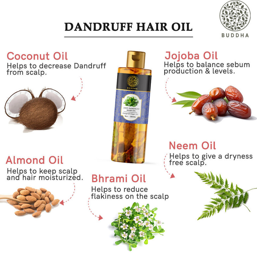 buddha natural Anti Dandruff Hair Oil Helps to Control Dandruff and Revitalizes Hair Hair Oil Price in India Buy buddha natural Anti Dandruff Hair Oil Helps to Control Dandruff