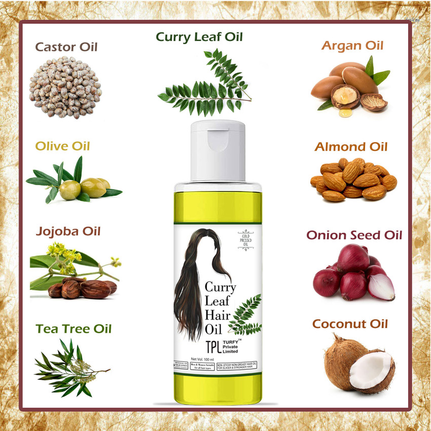 TPL Curry Leaf Hair Oil for Hair Growth Hair Fall Control Anti Dandruff Hair Oil Price in India Buy TPL Curry Leaf Hair Oil for Hair Growth Hair Fall Control Anti