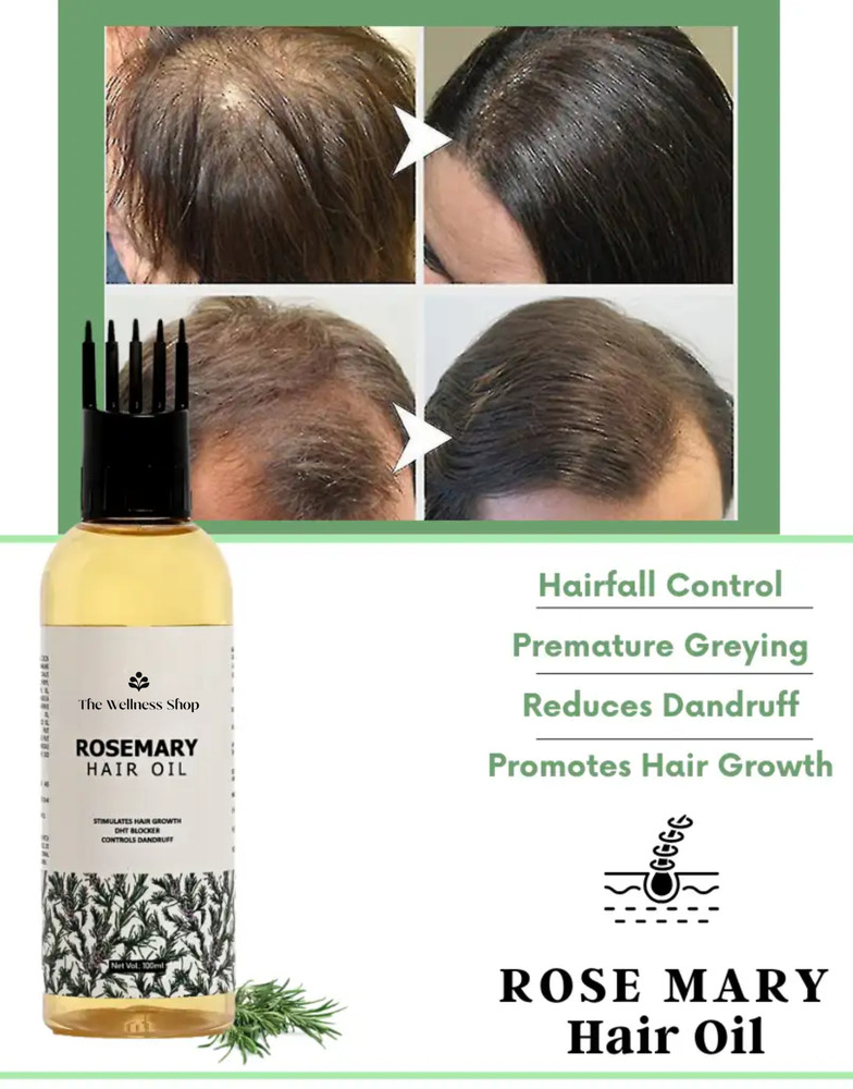 The Wellness Shop Rosemary Oil for Hair Regrowth Strength Daily Use Hair Oil Price in India Buy The Wellness Shop Rosemary Oil for Hair Regrowth Strength Daily Use Hair