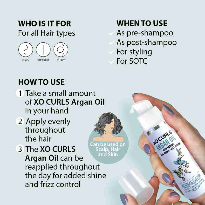 Argan oil for curly hair store