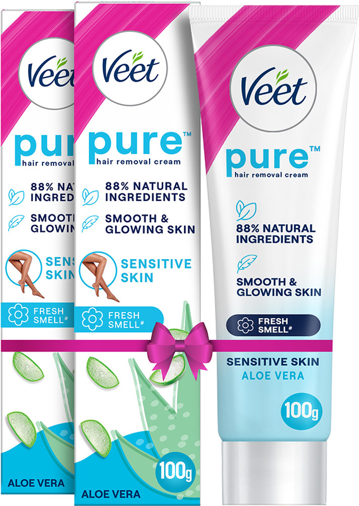 Veet Pure Hair Removal Sensitive Skin Cream 100g Set Of 2 Cream Price in India Buy Veet Pure Hair Removal Sensitive Skin Cream 100g Set Of 2 Cream Online In India