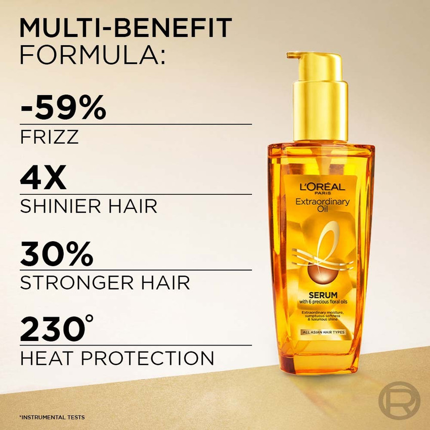 L Oreal Paris Extraordinary Oil Hair Serum For Dry Frizzy Hair 6 Rare Flower Oils Price in India Buy L Oreal Paris Extraordinary Oil Hair Serum For Dry Frizzy Hair 6 Rare Flower