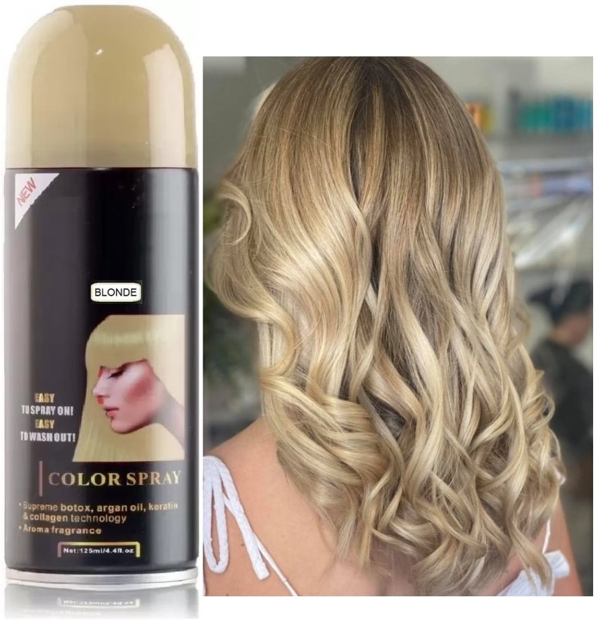 Blonde hair spray store