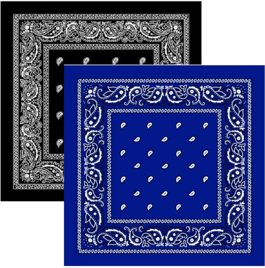 Crip Blue Bandana Print