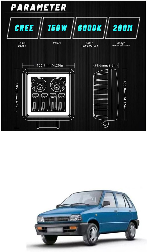 Maruti 800 led headlight price store