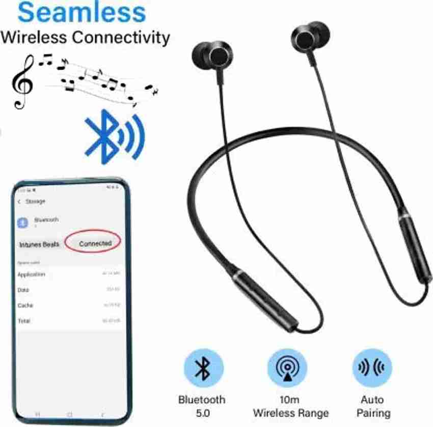 Qi Enabled Bluetooth Around The Neck Headset With Voice