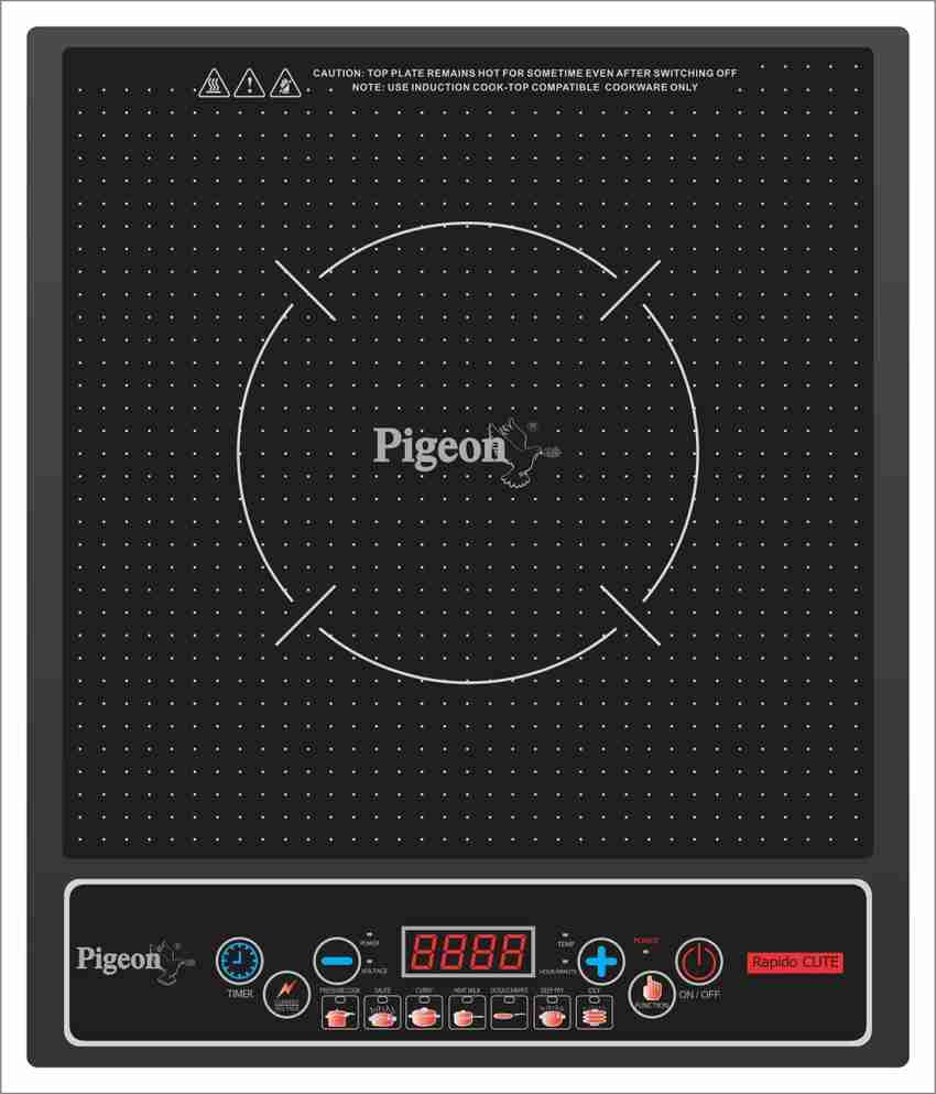 Pigeon 1800 W Induction Cooktop Push Button Buy Pigeon 1800 W Induction Cooktop Push Button Online at best price in India Flipkart