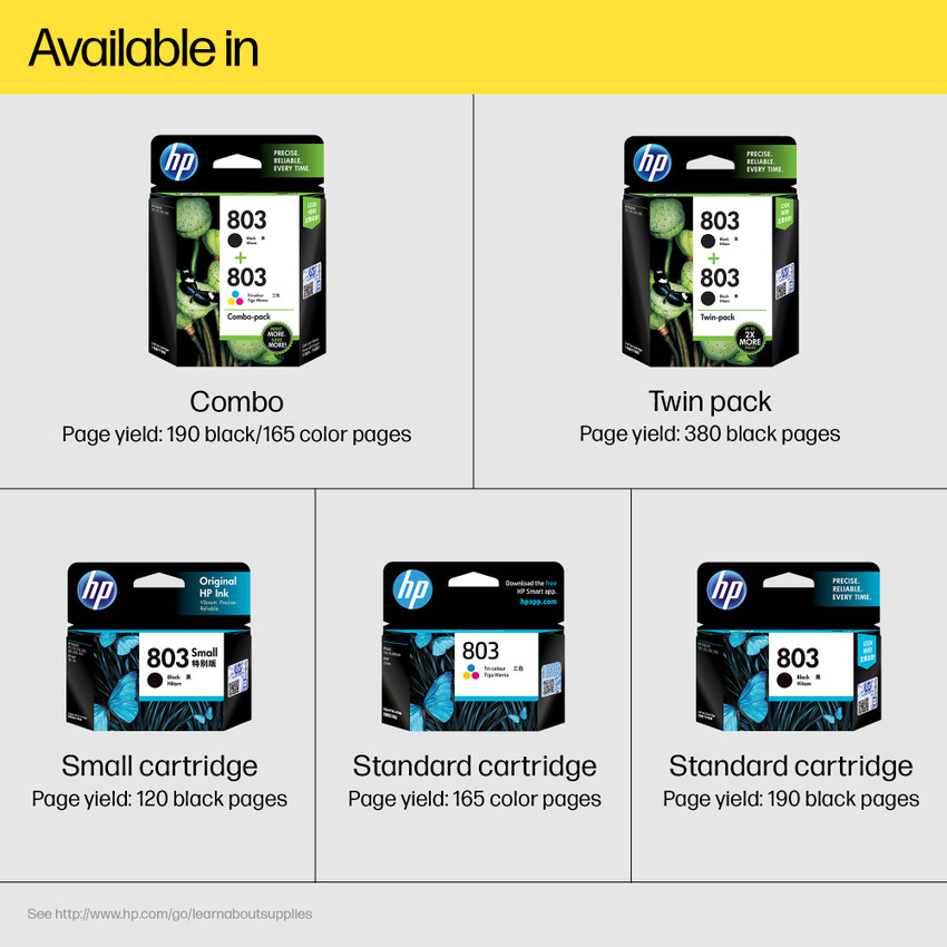 Hp 803 black ink cartridge store