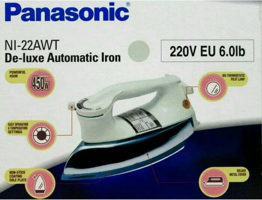 Panasonic NI 22AWT 1000 W Dry Iron Price in India Buy Panasonic NI 22AWT 1000 W Dry Iron Online at Flipkart