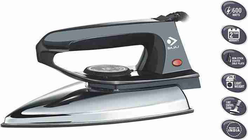 BAJAJ DX 2 Dry Iron 600 W Dry Iron Price in India Buy BAJAJ DX 2 Dry Iron 600 W Dry Iron Online at Flipkart