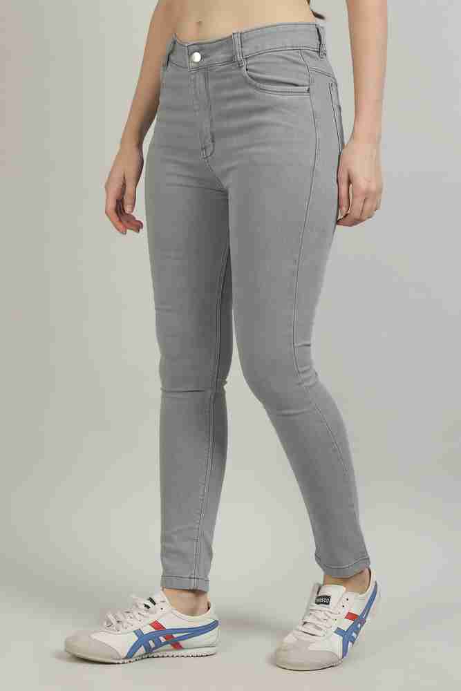 Grey skinny jeans womens store