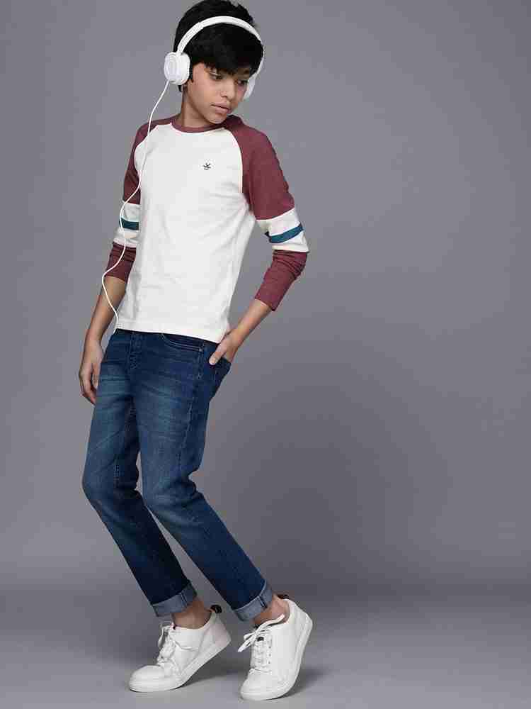 Teen Boys In Blue Jeans