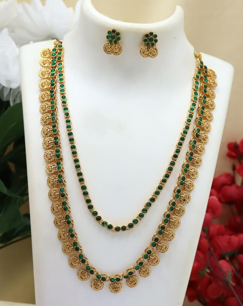 Green jewellery set flipkart store