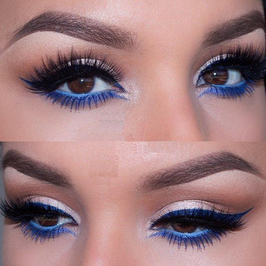 Royal Blue Dress Eye Makeup