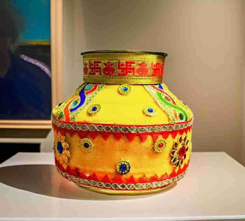 Wedding Kalash Decoration SHUBHPARV Stainless Steel Decorative Kalash