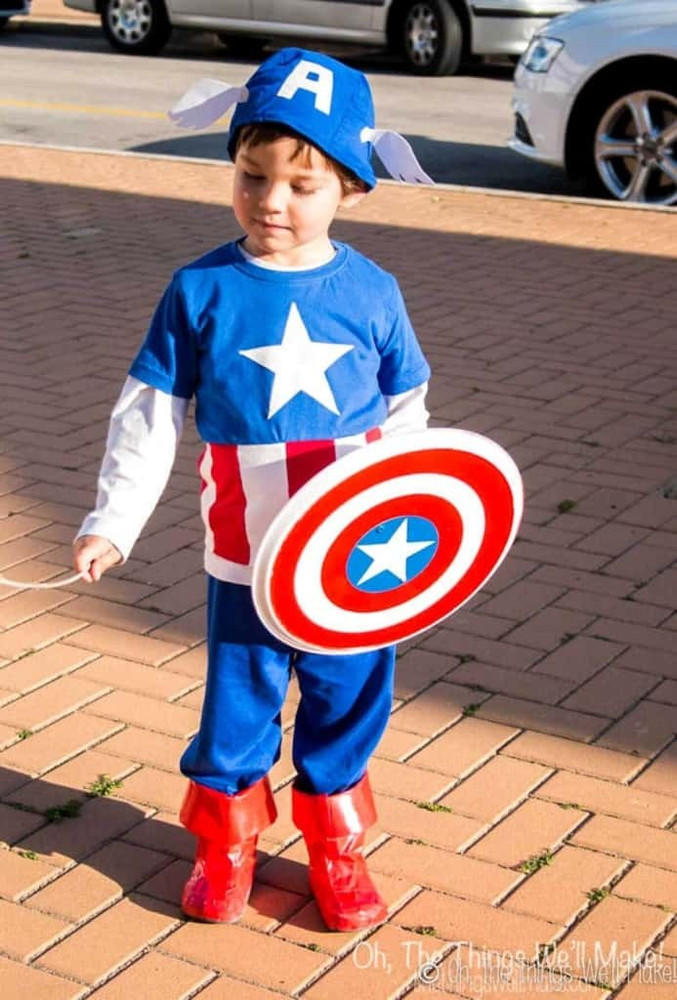 Captain america costume kids store