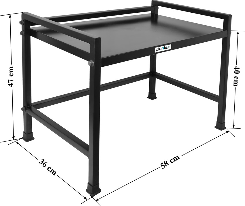Buy Plantex Prime Microwave Storage Stand Oven Stand Kitchen Storage Shelf Rack Black Stainless Steel Kitchen Trolley online at Flipkart