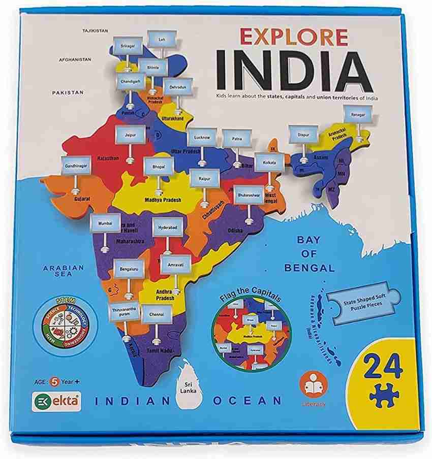 Prospo India Map For Kids, India Map Puzzle, India Game For Kids, Kids ...