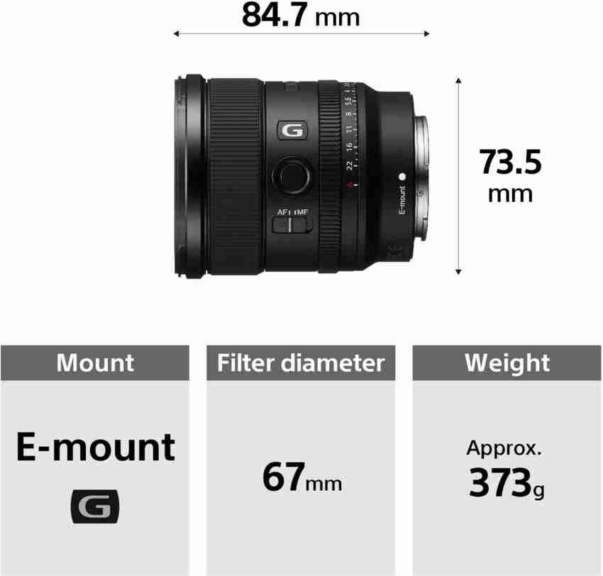SONY SEL20F18G Wide-angle Prime Lens - SONY : Flipkart.com SONY SEL20F18G Wide-angle Prime Lens - SONY : Flipkart.com