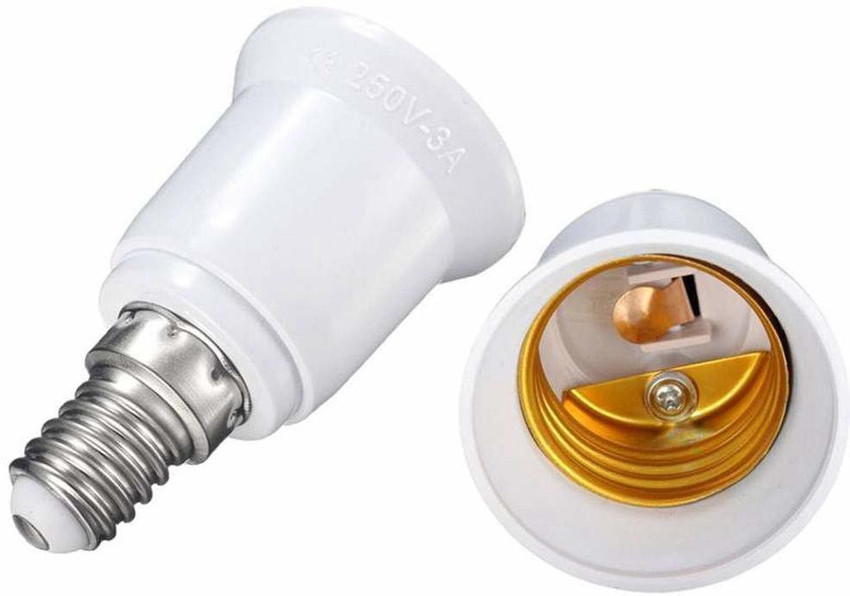 TotalLEDLight E14 to E27 Screw Base Socket Lamp Holder Light Bulb Converter Adapter Plastic Light Socket Price in India Buy TotalLEDLight E14 to E27 Screw Base Socket Lamp Holder Light Bulb