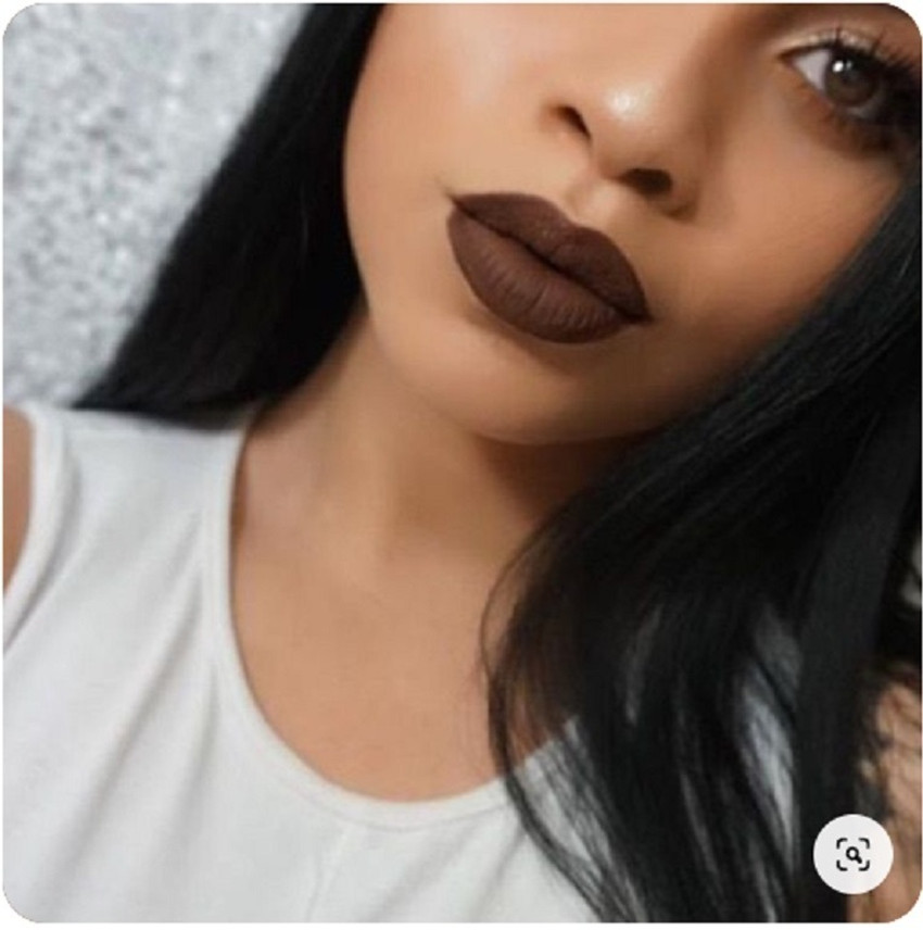 Dark brown liquid lipstick store