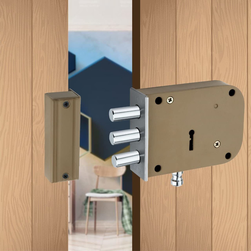 AFON Main Door Lock with 2 Reversible Keys Deadbolt WDL3 4 Inch Bullet 2 in 1 Lock Buy AFON Main Door Lock with 2 Reversible Keys Deadbolt WDL3 4 Inch Bullet