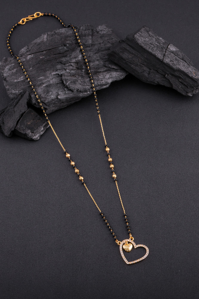 BOGHRA SALES Exclusive Micro Gold Plated American Diamond Heart Shape Mangalsutra Alloy Mangalsutra Price in India Buy BOGHRA SALES Exclusive Micro Gold Plated American Diamond Heart Shape Mangalsutra...
